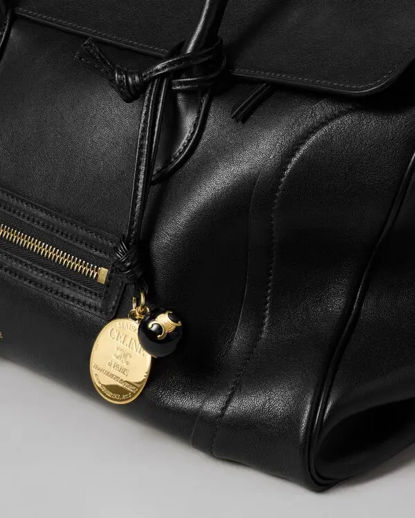 Celine Maison Medallion Charm In Smooth Lambskin And Metal