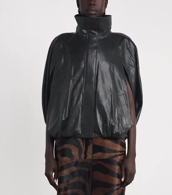 Simkhai Nappa Jada Leather Jacket