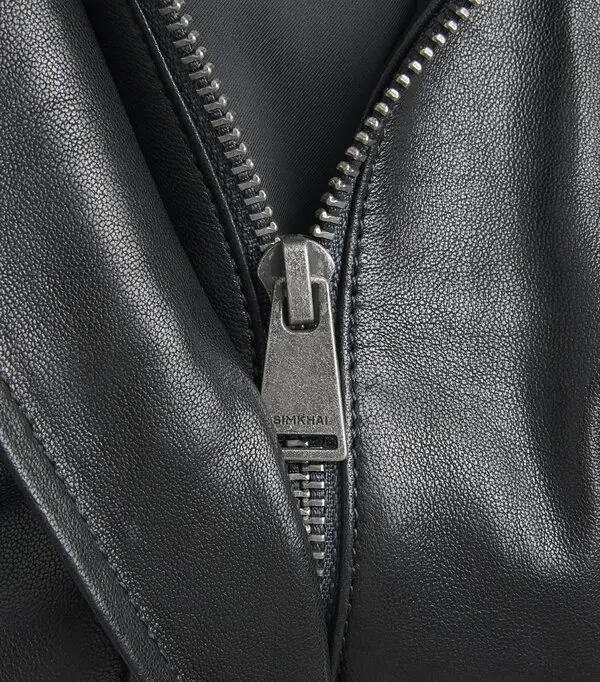Simkhai Nappa Jada Leather Jacket