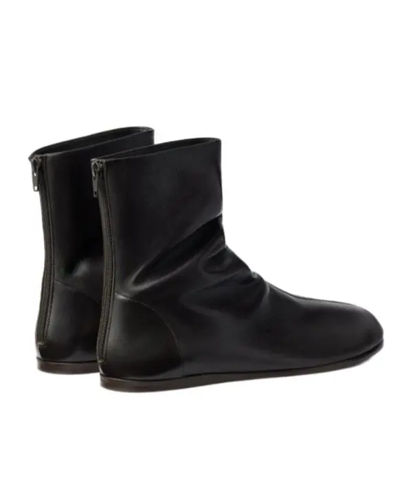 LEMAIRE Sock Ankle Boots In Shiny Nappa Lambskin