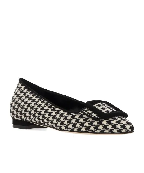 Manolo Blahnik Pointed-toe Ballet Flats