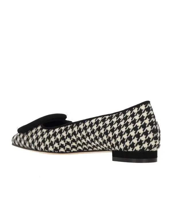 Manolo Blahnik Pointed-toe Ballet Flats