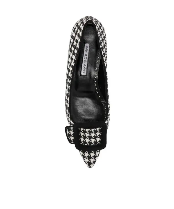 Manolo Blahnik Pointed-toe Ballet Flats
