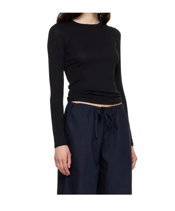 FLORE FLORE Olivia Long-sleeve T-shirt - Black