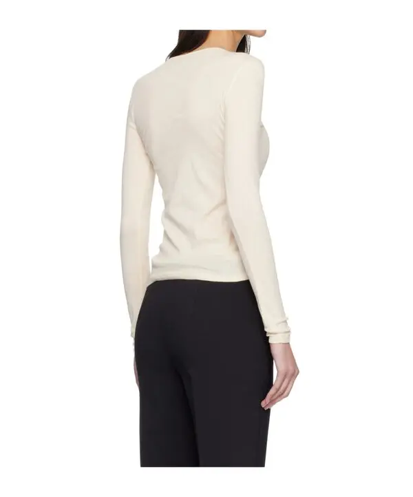 FLORE FLORE Olivia Long-sleeve T-shirt - Off White