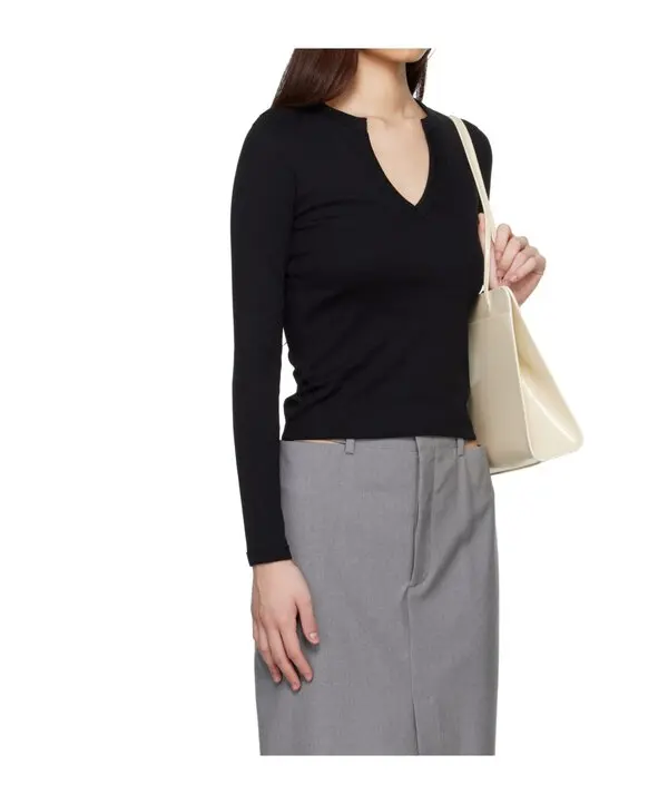 FLORE FLORE Iman Long-sleeve T-shirt - Black