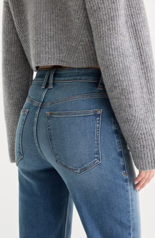 Good American Good Petite High Waist Straight Leg Jeans