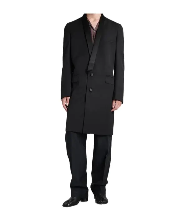 MAISON MARGIELA Iconic Logo Buttoned Coat