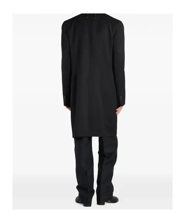 MAISON MARGIELA Iconic Logo Buttoned Coat