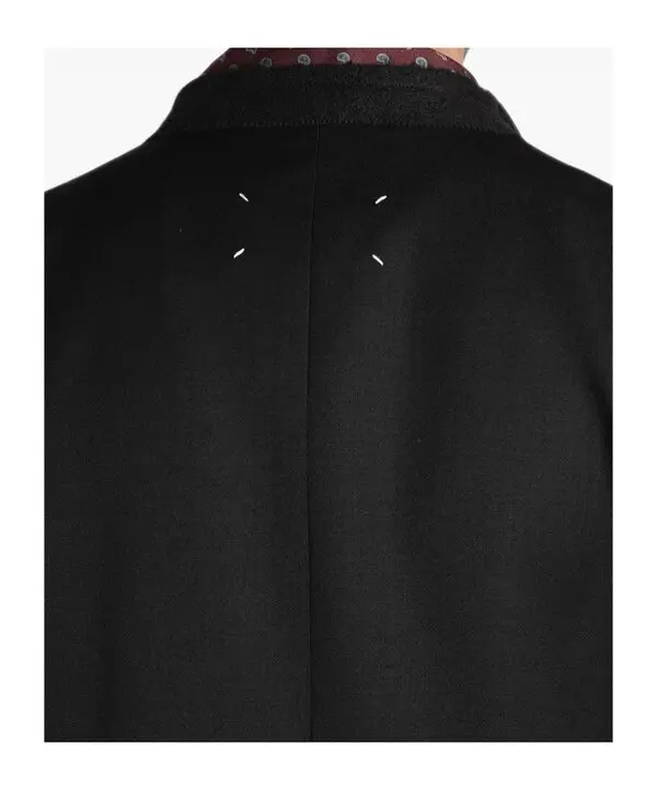 MAISON MARGIELA Iconic Logo Buttoned Coat