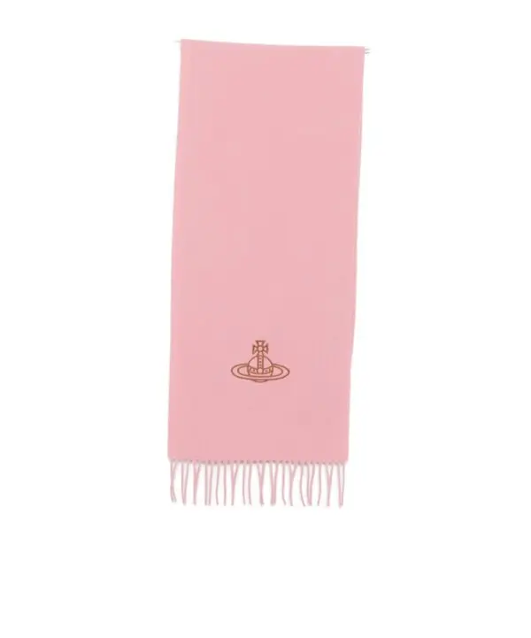 VIVIENNE WESTWOOD Orb-embroidered Rectangular Scarf - No