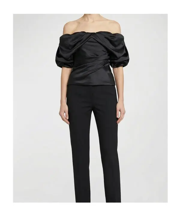 Alexander McQueen Off-the-shoulder Draped Top