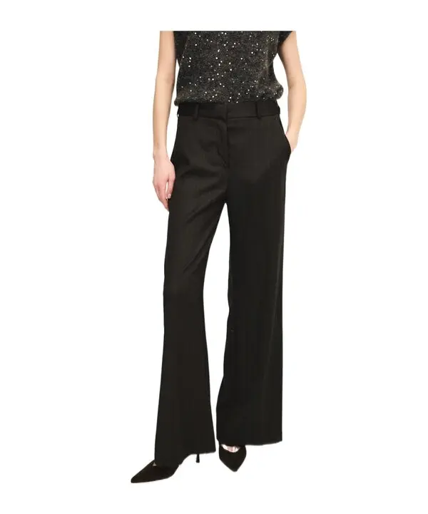 PANICALE Chevron Palazzo Trousers