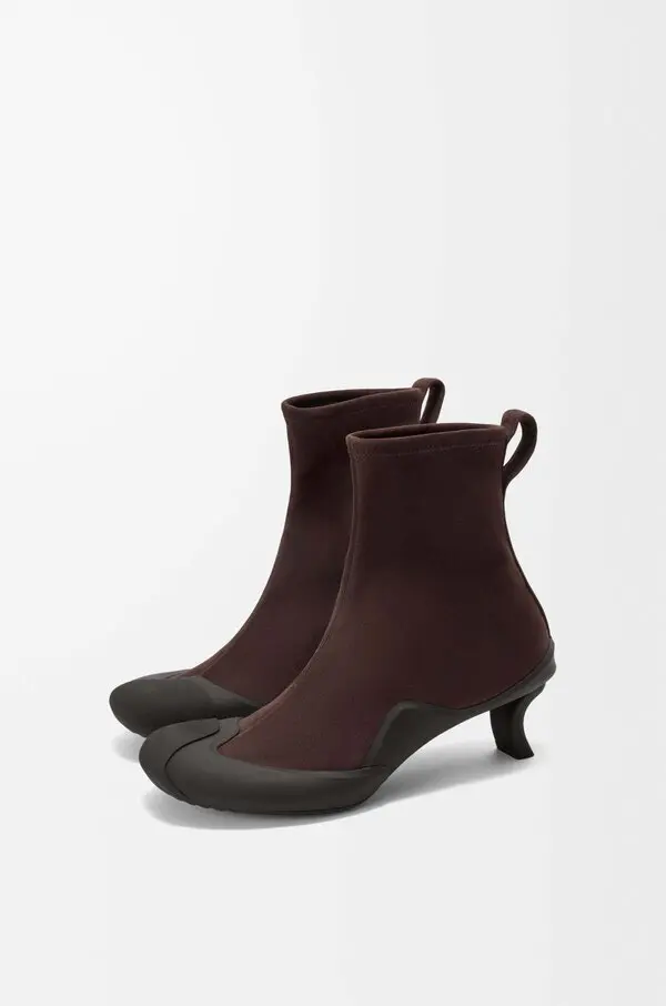 Loewe Dive Bootie In Stretch Suede