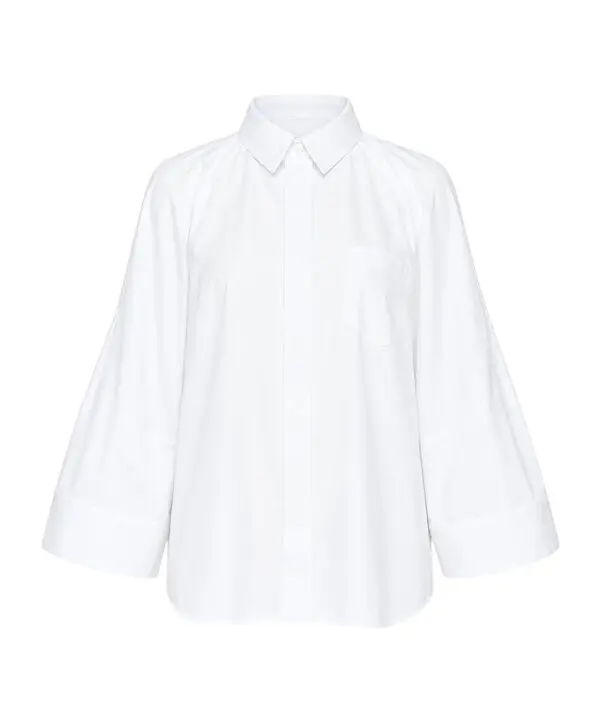 Sacai Flared-sleeve Cotton Shirt