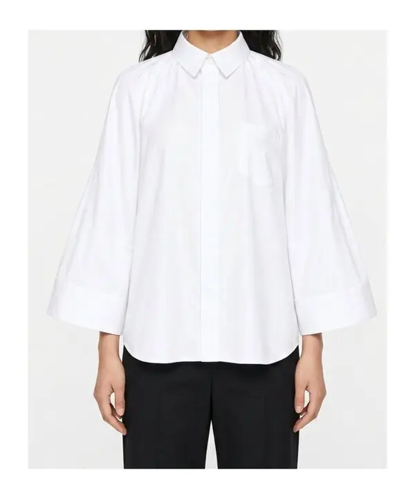 Sacai Flared-sleeve Cotton Shirt