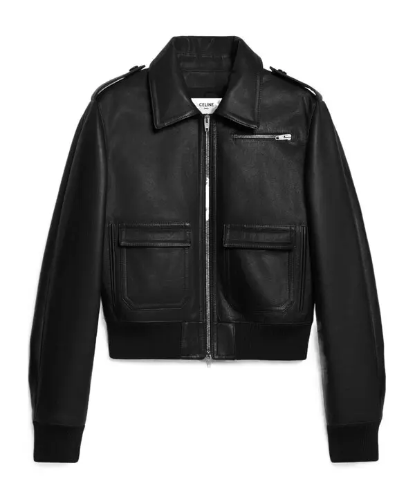 Celine Blouson Jacket In Calsfskin