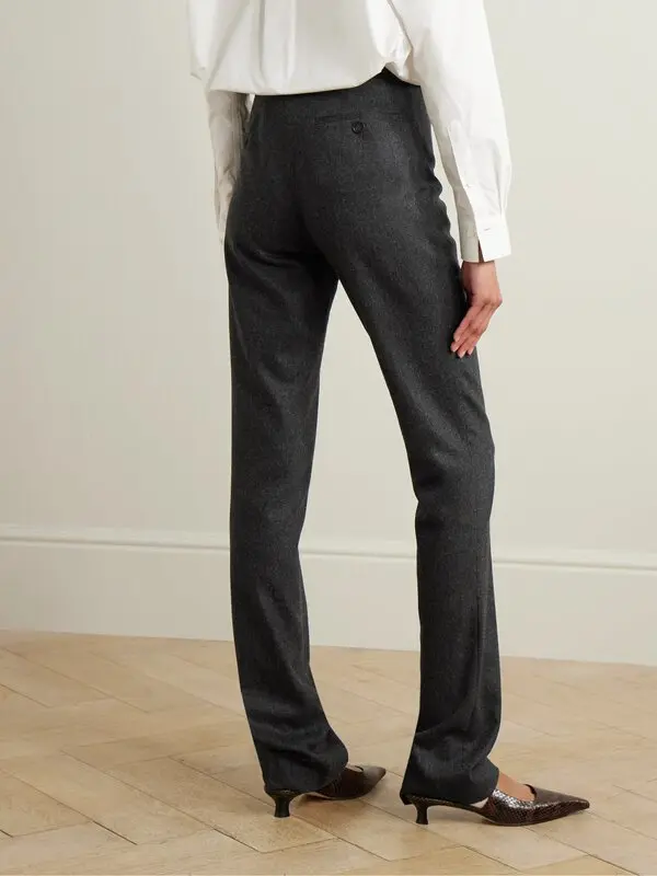 THE FRANKIE SHOP Morrison Wool-blend Straight-leg Pants