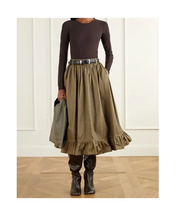 MAISON MARGIELA Elasticated Waistband Ruffled Skirt