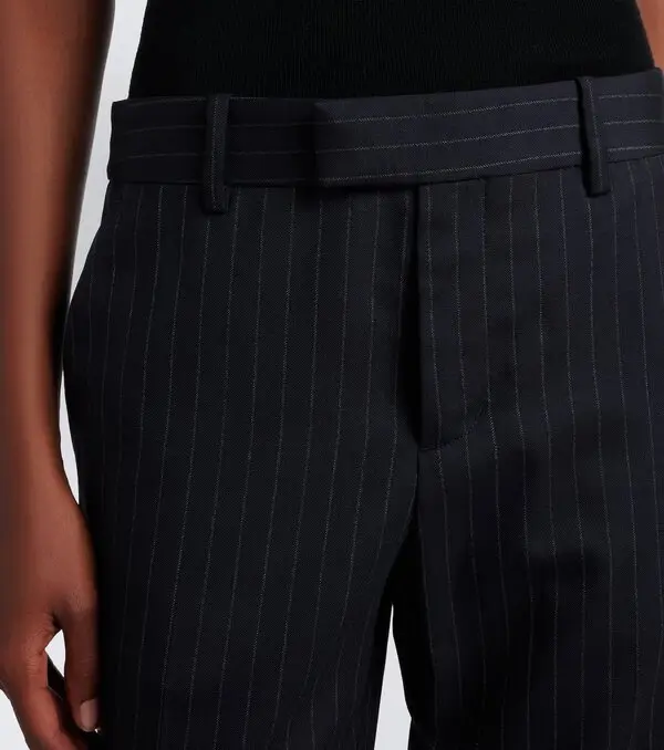 NILI LOTAN Bethany Striped Flared Trousers