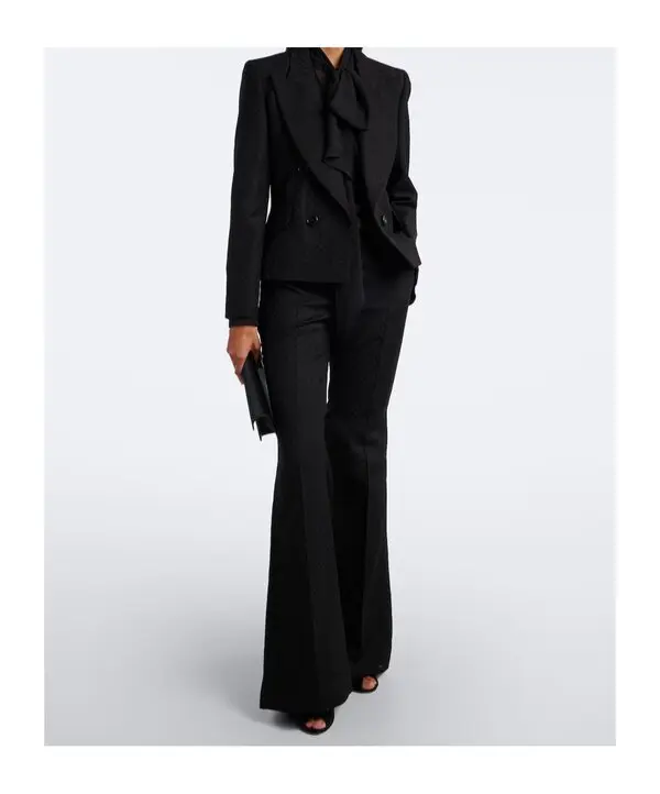 Nina Ricci Long-sleeve Silk Chiffon Blouse
