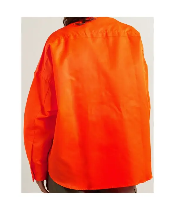 THE FRANKIE SHOP Perla Oversized Neon Shell Shirt