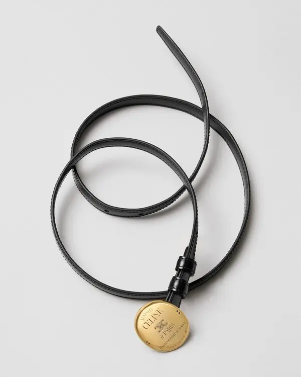 Celine Mini Maison Taurillon Leather Belt