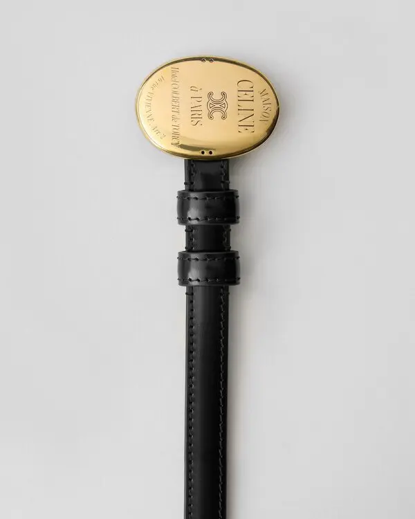 Celine Mini Maison Taurillon Leather Belt