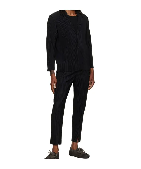 Issey Miyake Pleated Notch-lapel Jacket