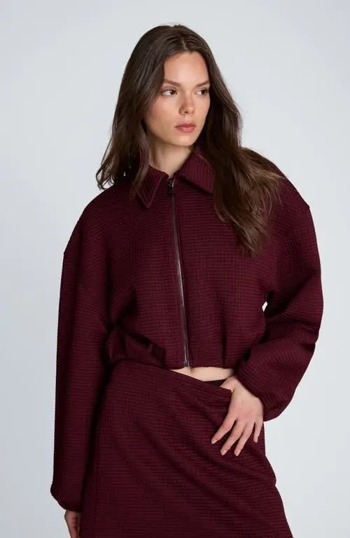 KENNETH COLE Cropped Bomber Jacket