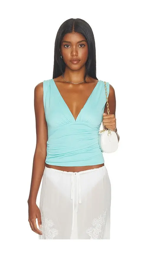 With Jéan Jane Top In Teal - Aqua
