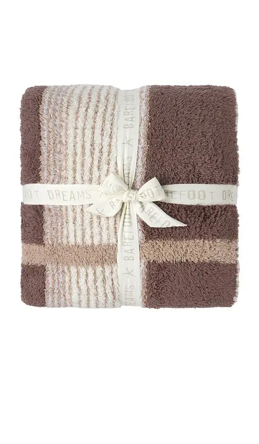 Barefoot Dreams Cozychic Canyon Plaid Throw In Brown