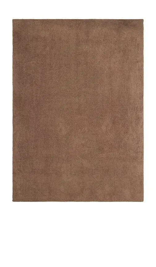 Barefoot Dreams Cozychic Lite Ribbed Throw In Brown - Chestnut