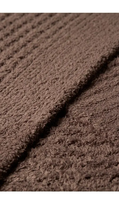 Barefoot Dreams Cozychic Waffle Throw In Tan