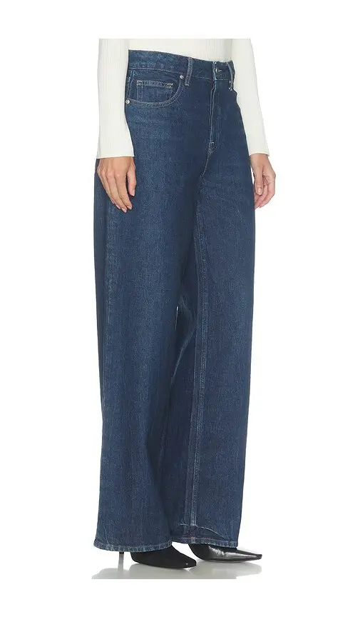 Good American Vintage Wide Jean In Denim-dark