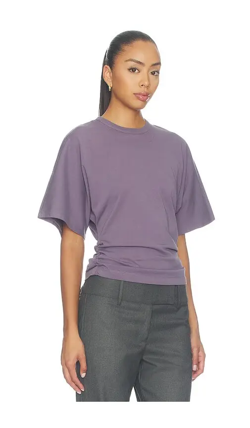 PISTOLA Veronica Kimono Sleeve Fitted Tee In Purple