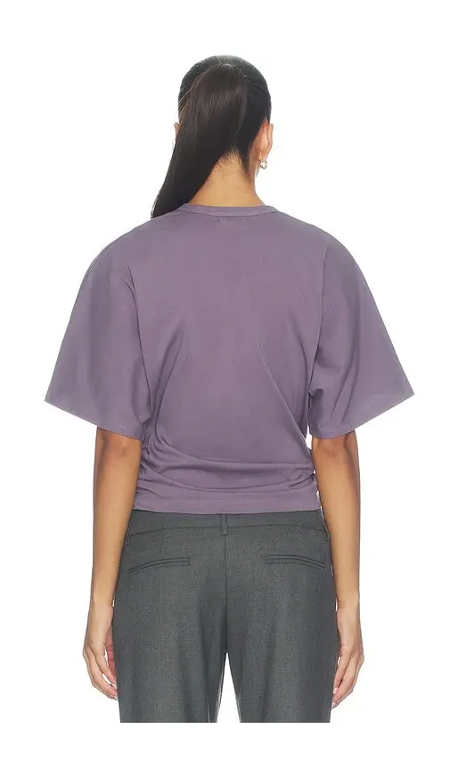 PISTOLA Veronica Kimono Sleeve Fitted Tee In Purple