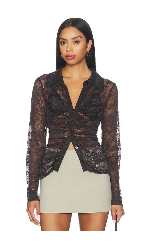 GESTUZ Leala Shirt In Brown