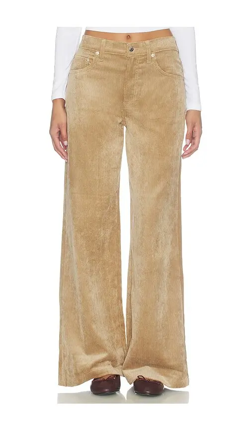 PISTOLA Jadyn Long Slung Palazzo Pant In Brown