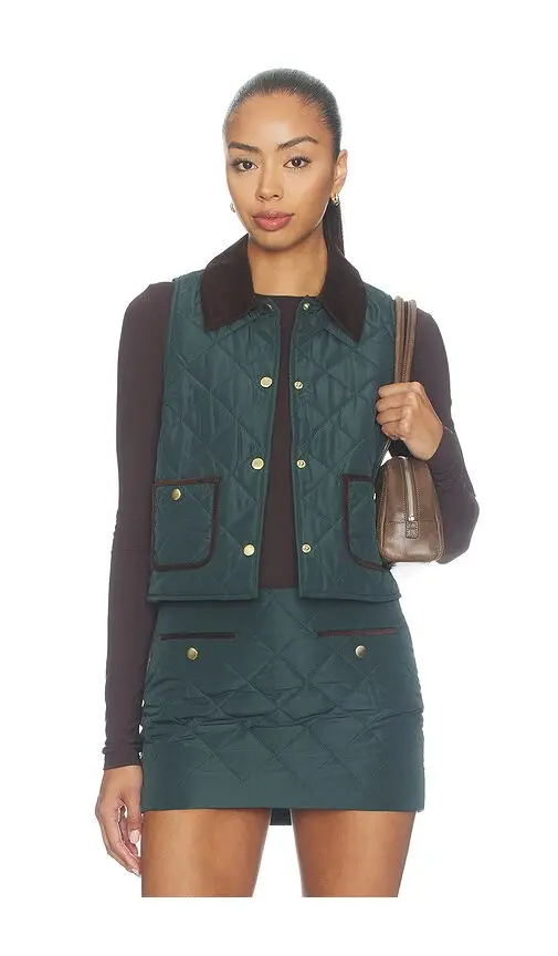 SEROYA Aida Vest In Green
