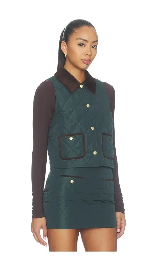 SEROYA Aida Vest In Green