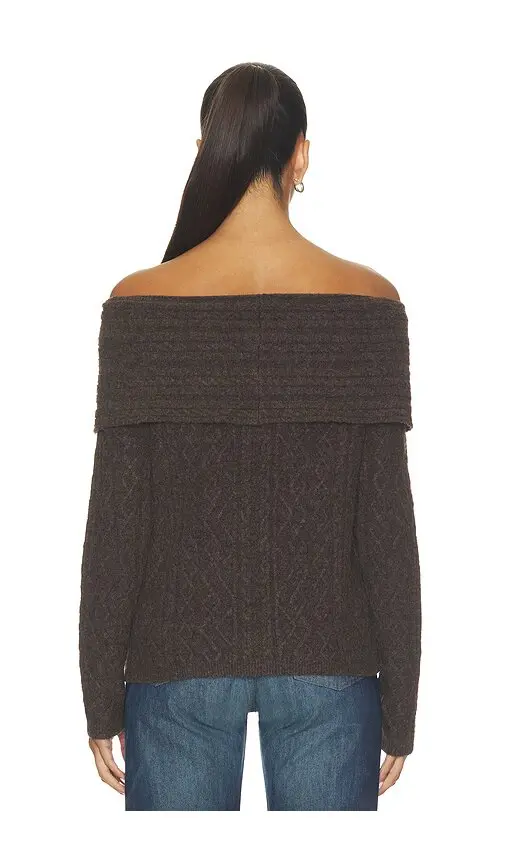 Heartloom Enly Sweater In Brown - Walnut