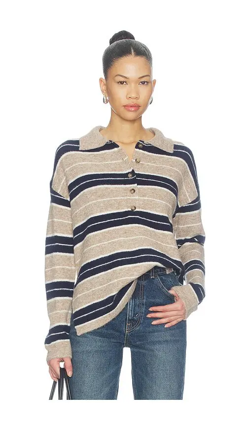 Heartloom Silas Sweater In Multi - Wheat