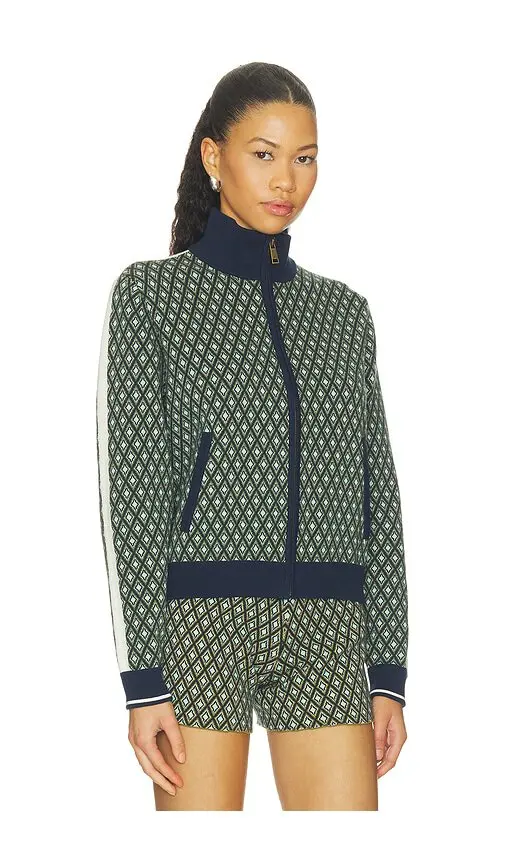 The Upside Viva Margot Knit Jacket In Green