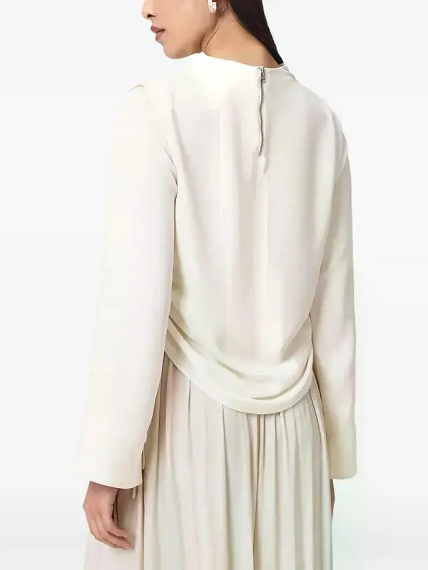ALLSAINTS Leslie Ruched Top - White