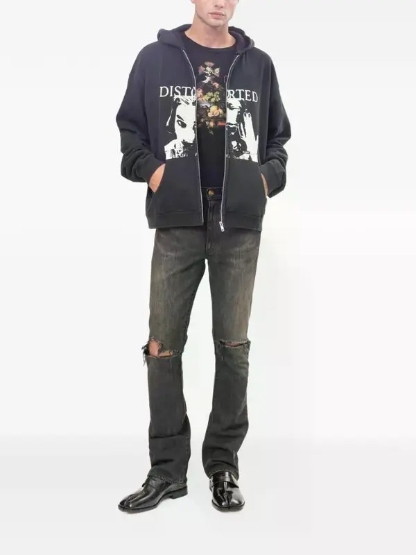 KAMIYA Distressed Slim-fit Jeans