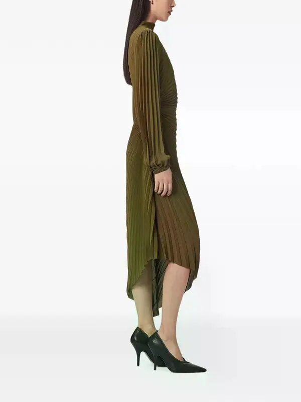 ALLSAINTS Pleated Asymmetric Dress