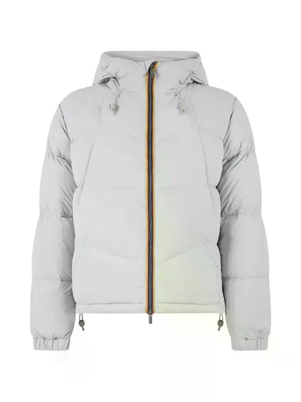 K-WAY Hooded Quilted Jacket - Grey