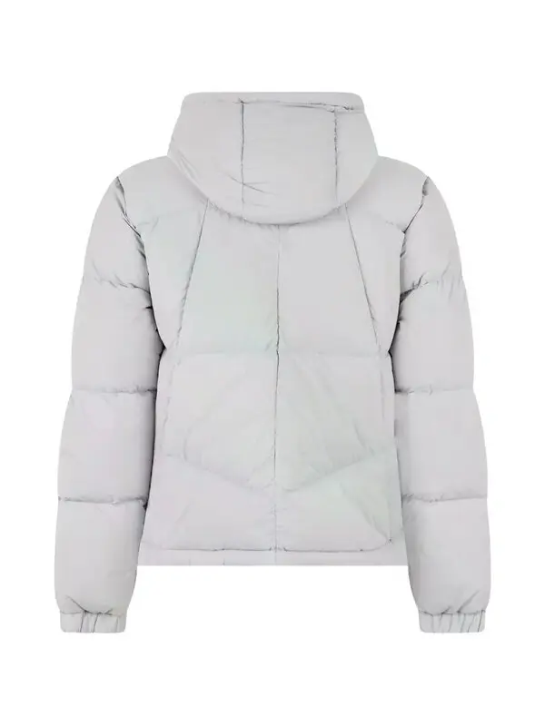 K-WAY Hooded Quilted Jacket - Grey