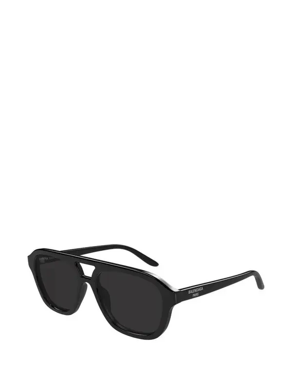 Balenciaga Daily Pilot-frame Sunglasses - Black